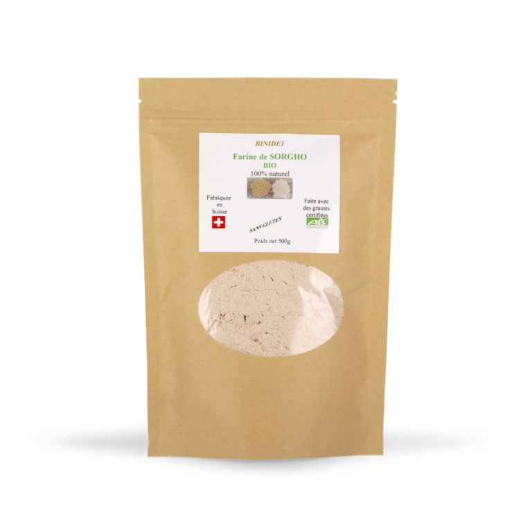 Farine De Sorgho Binidei Bio Sans Gluten 500g Organic Nature
